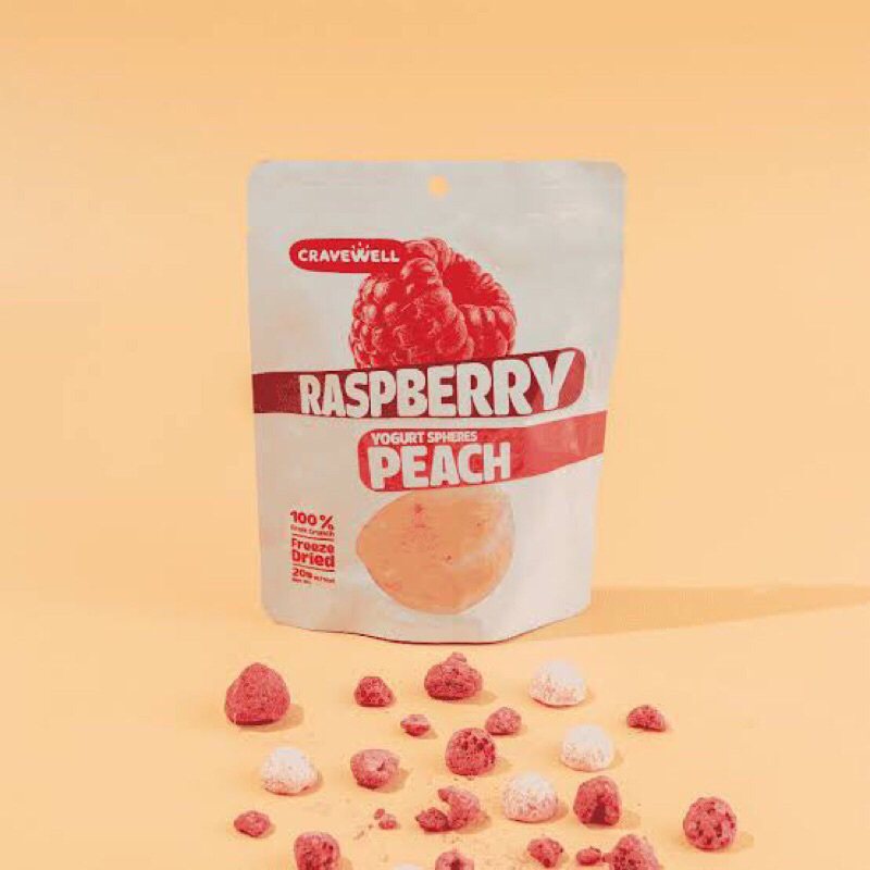 Cravewell Raspberry Yogurt Spheres Peach 20g | Shopee Philippines