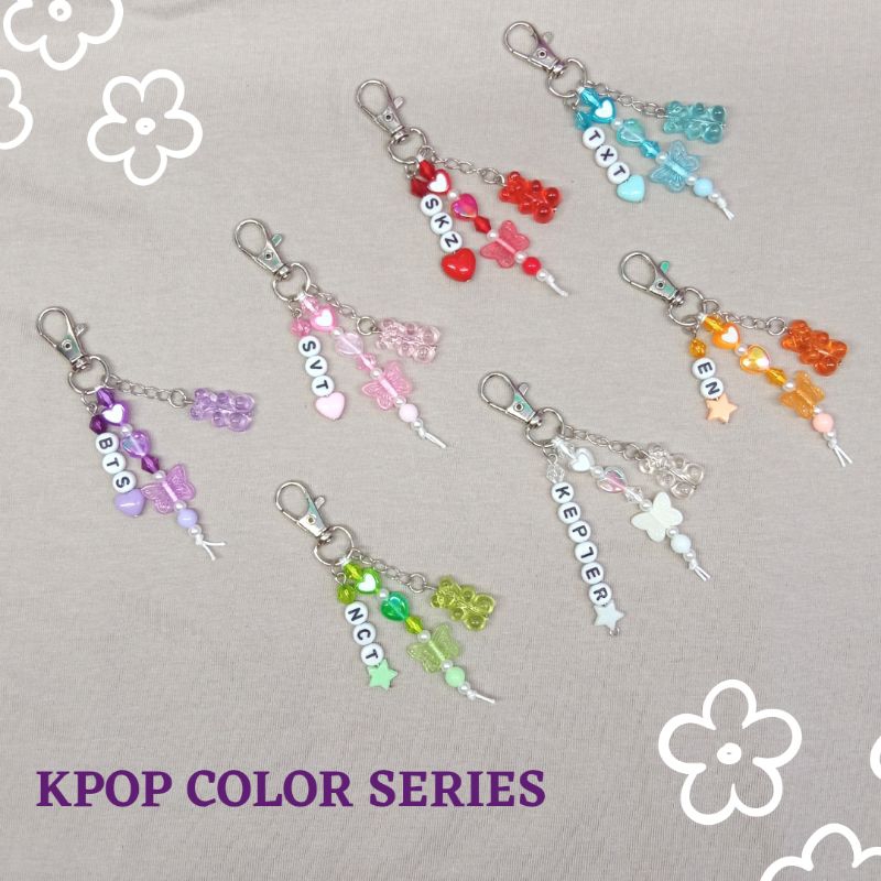 KPOP COLOR SERIES Keychain | BTS , Seventeen , Straykids , TXT , NCT ...