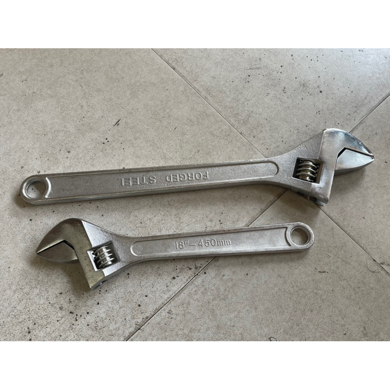 Heavy Duty Adjustable Wrench 18"(450mm),24"(600mm) per pc | Shopee ...