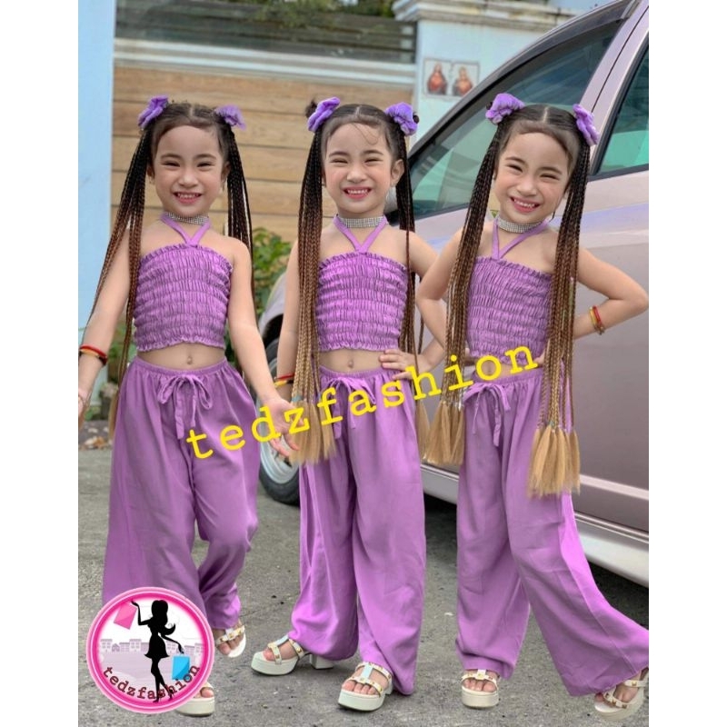 Tedzfashion TREZ Terno smacking tube top and square pants for kids 3-5 ...