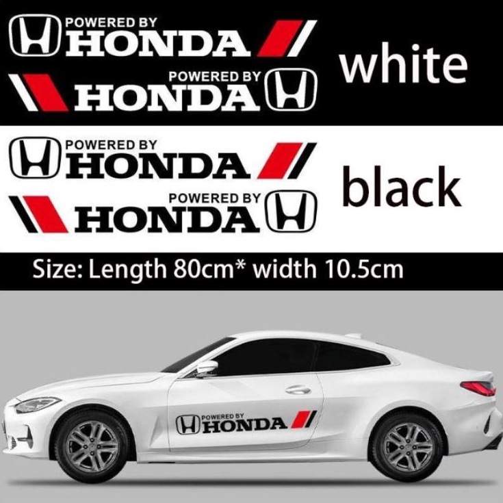 New Arrival HONDA Car logo Styling Door Side Sticker Long Letters Body ...