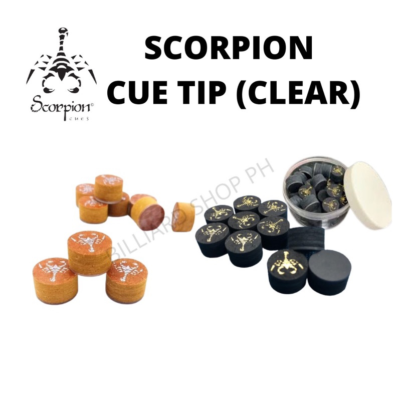 Scorpion Black/Gold Billiard Cue Tip (sold per piece) | Shopee Philippines