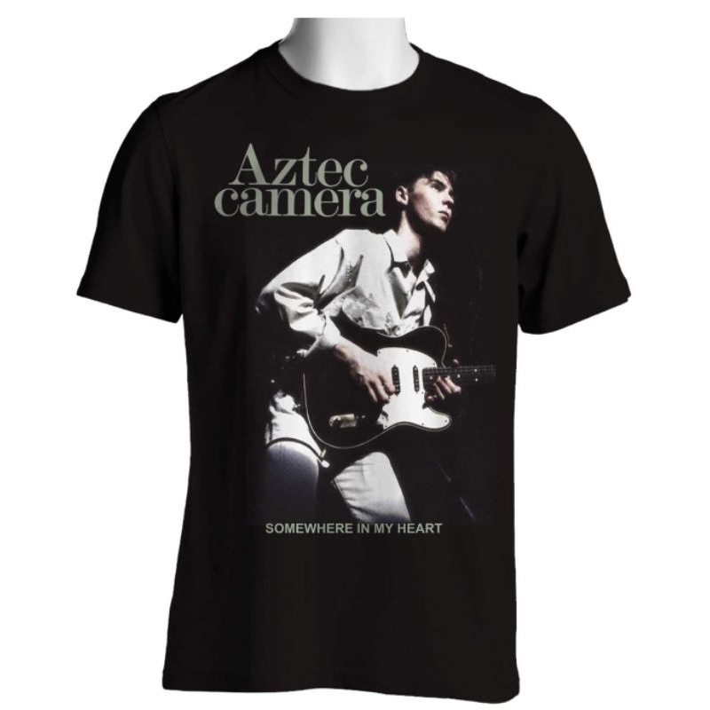 AZTEC CAMERA SOMEWHERE ON MY HEART ROCK BAND TSHIRT | Shopee Philippines