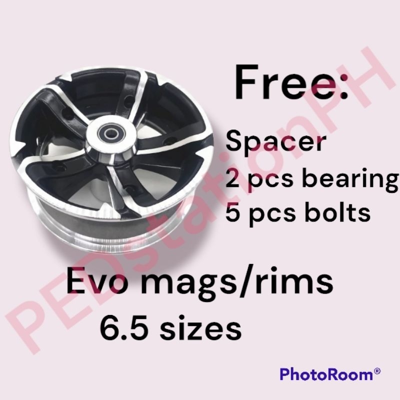 evo mags free spacer, bearing, bolts 6.5 size for scooters with ...