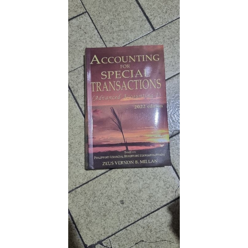 Accounting for special transaction 2022 Millan | Shopee Philippines