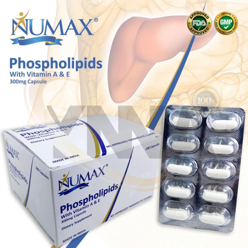 Numax Phospholipids w/ Vitamin A and E (100 capsules per box) | Shopee ...
