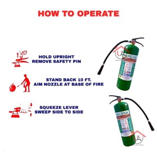 Fire Extinguisher 10 LBS Refillable HCFC-123 Green 5 Years Warranty ...