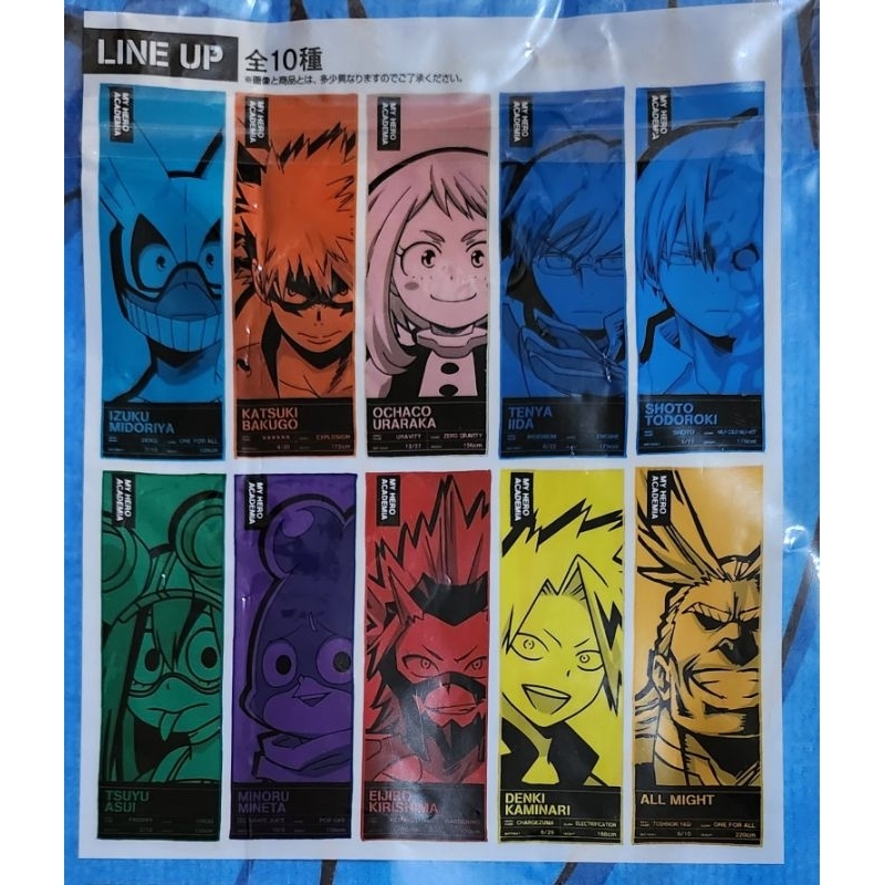 My Hero Academia (MHA) Official Merchandise Prize G - Towels | Shopee ...