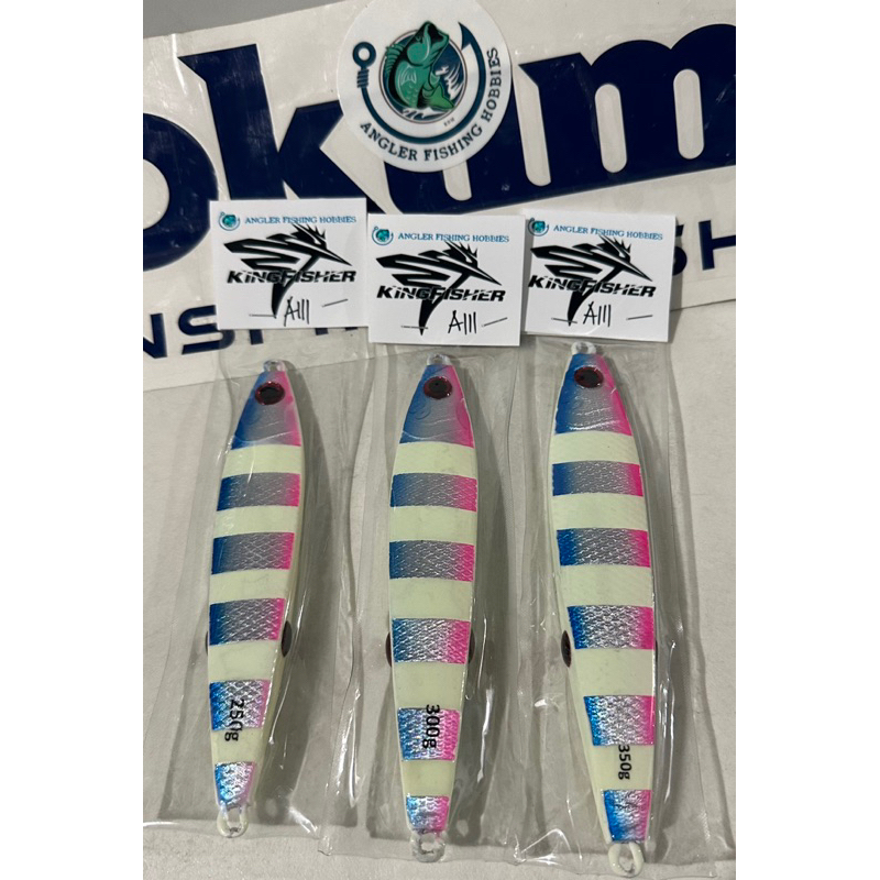 king fisher metal jigs A111 3D eye both side blue/pink | Shopee Philippines