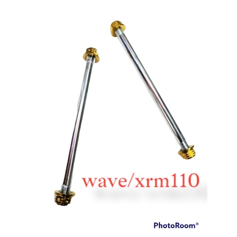 LEGIT THAILAND AXLE FRONT AND REAR FOR WAVE 125/XRM | Shopee Philippines