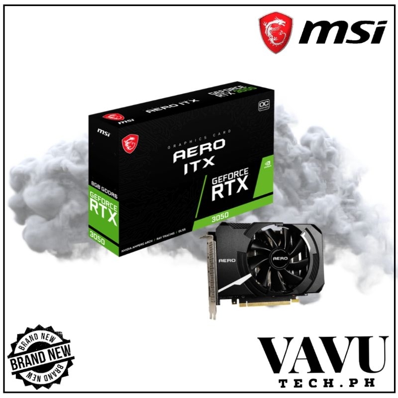 MSI RTX 3050 Aero ITX OC 8GB GDDR6 Video Graphics Card | Shopee Philippines