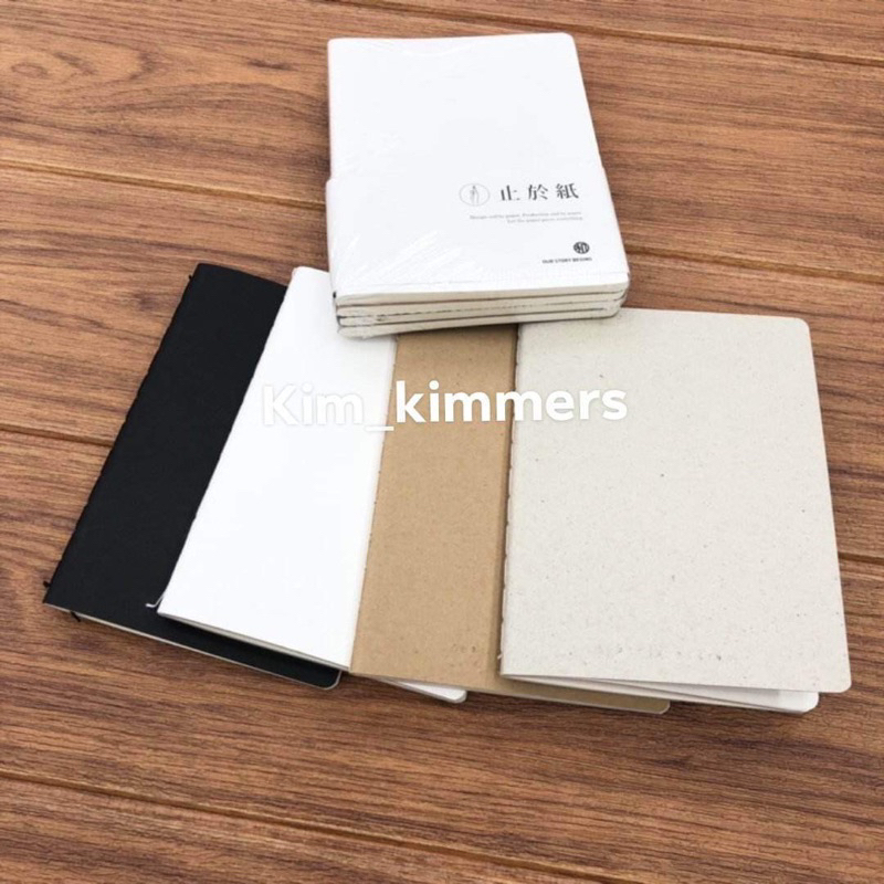 A6 Set of 4 pcs Plain Notebook Blank Pages Our story begins Writing ...