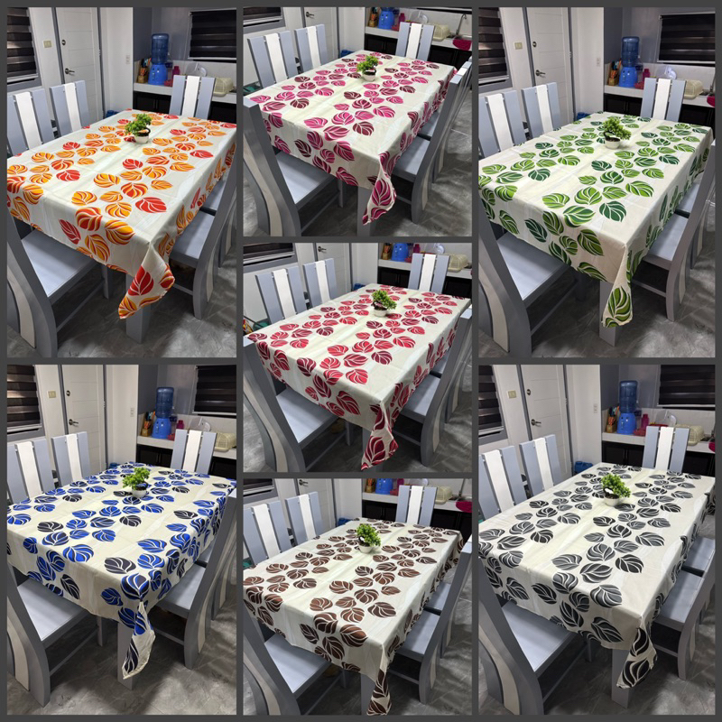 Big Leaves Colendale Table Cloth Geena Fabric 4 Seater 6 Seater 8 ...