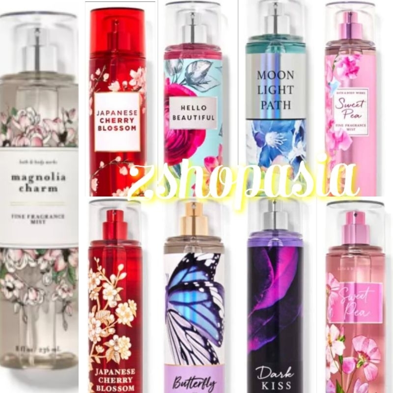 Fragrance Mist Jap. Cherry blossom, Moonlight Path, SweetPea ...