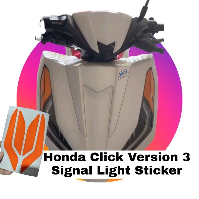 Honda Click Signal light Front Sticker for Version 2&3 | Shopee Philippines