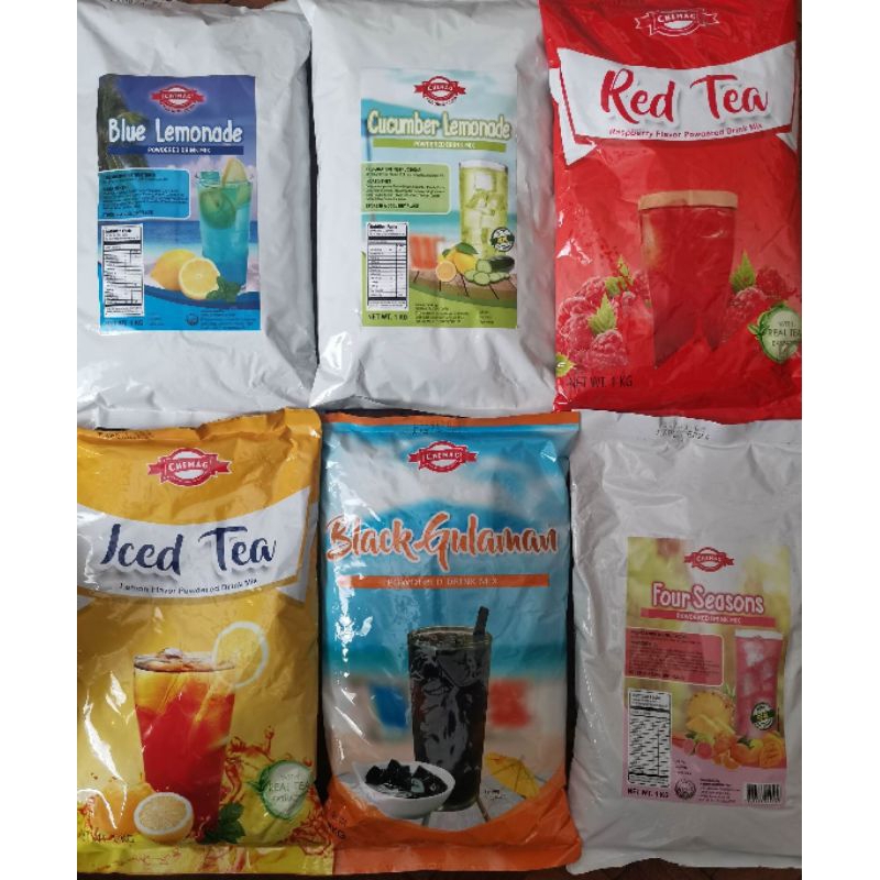 Chemag Iced Tea 1Kilo ( Black Gulaman | Blue Lemonade | Cucumber ...