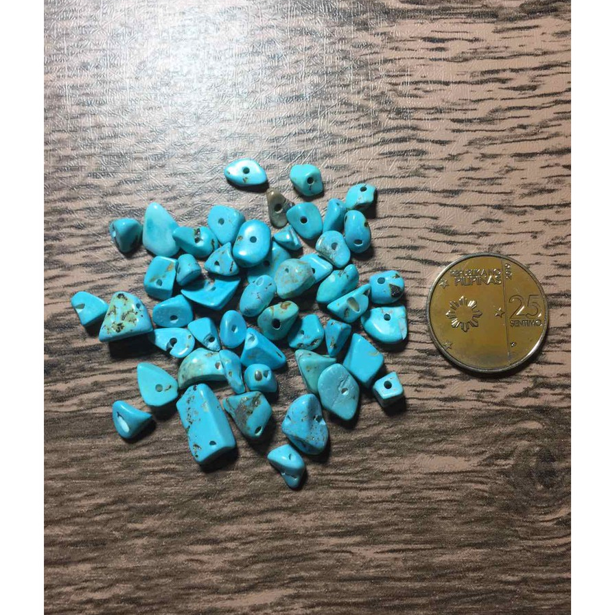 10 Grams Turquoise Chip Stone / Chipstone 6-8mm Natural Stone (with ...