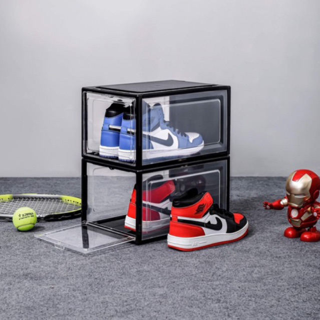 Front Drop Magnetic Shoebox ACRYLIC DOOR ABS Material For BODY | Shopee ...
