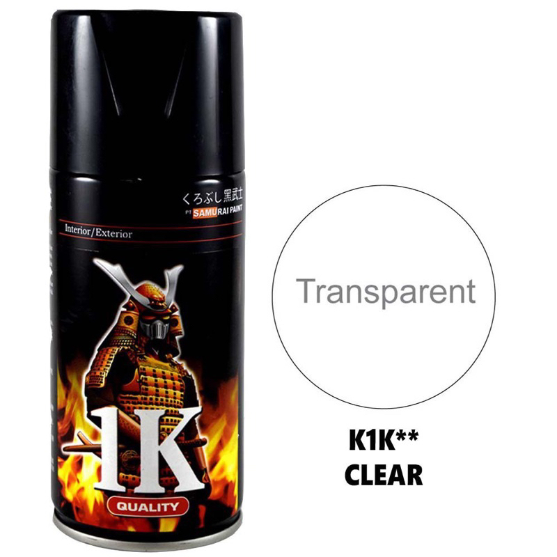 Samurai Paint K1K Clear 300ml (Hi-gloss Topcoat) | Shopee Philippines