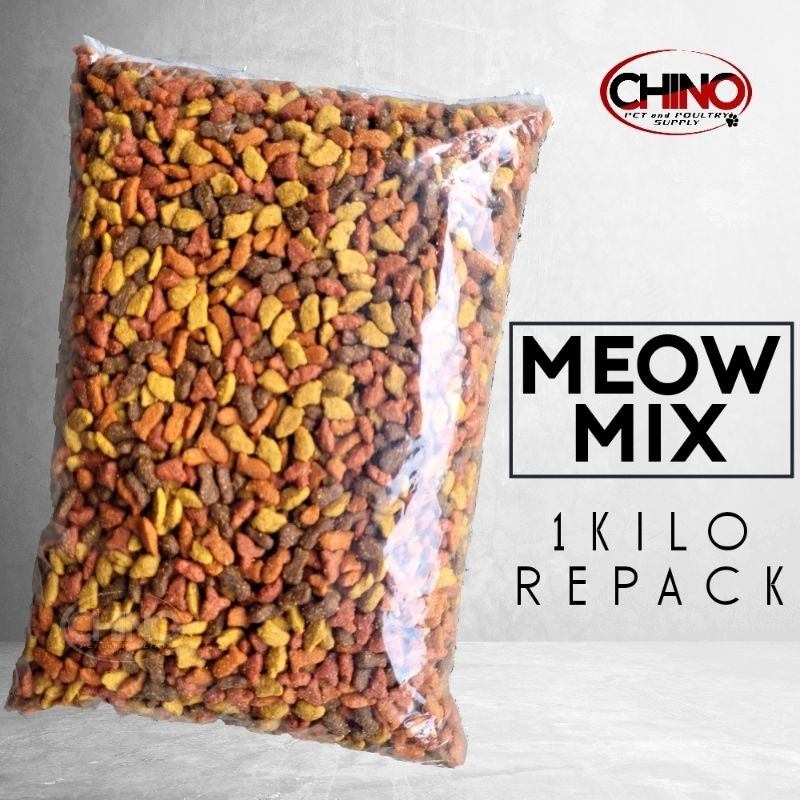 MEOW MIX DRY CAT FOOD 1Kg. REPACK | Shopee Philippines