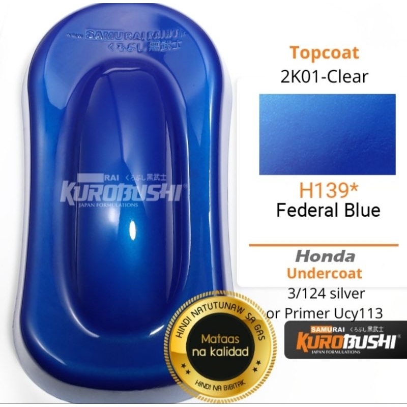 SAMURAI SPRAY PAINT FEDERAL BLUE H139* ( HONDA SINGLE COLORS) 400ML ...