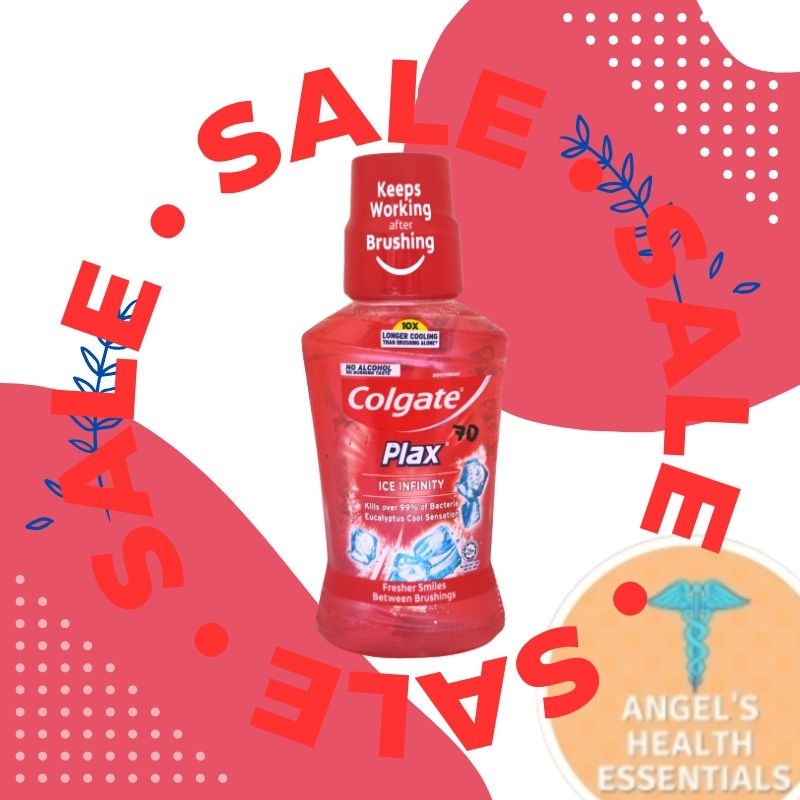 SALE Colgate Plax Ice Infinity Mouthwash Red 500mL | Shopee Philippines