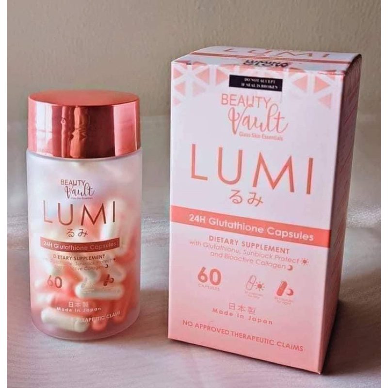LUMI 24H Glutathione and Collagen Capsules (60 caps) | Shopee Philippines