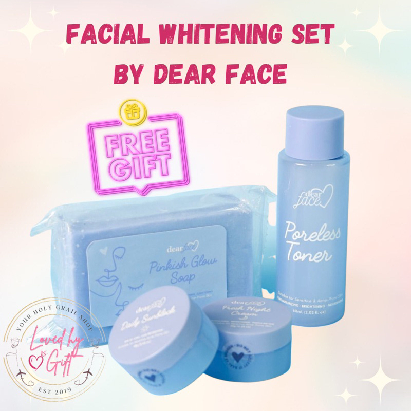 FACIAL WHITENING SET by DEAR FACE (AVAILABLE ONHAND & with FREEBIE ...