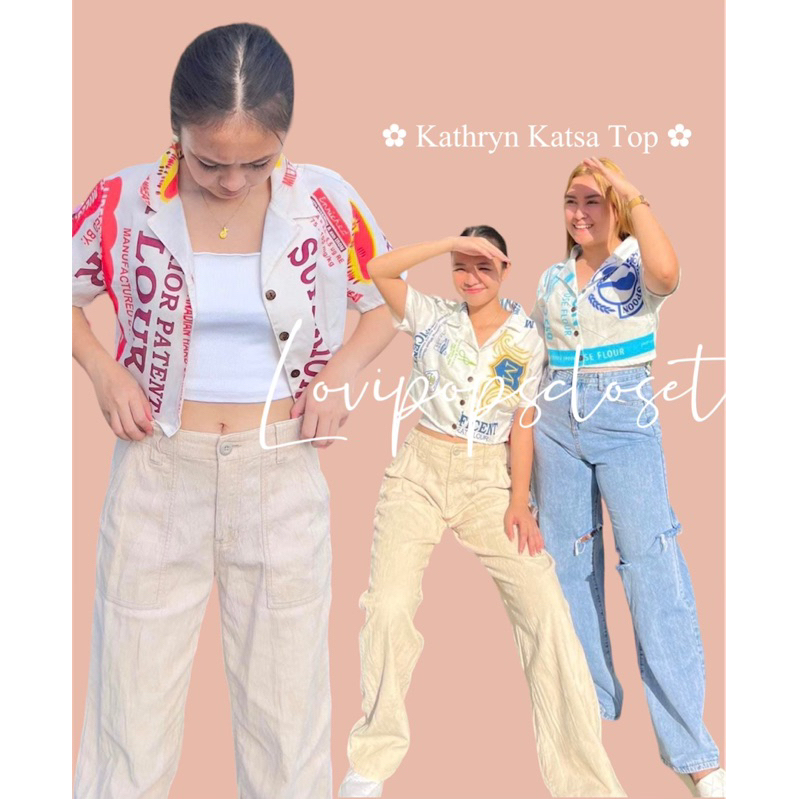 Kathryn Katsa Top | LOVIPOPSCLOSET | Shopee Philippines