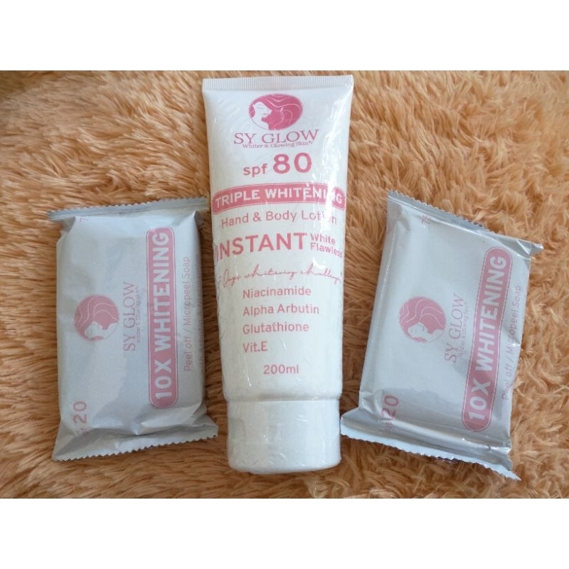 SY Glow Lotion Instant with Soap 10x set | Shopee Philippines