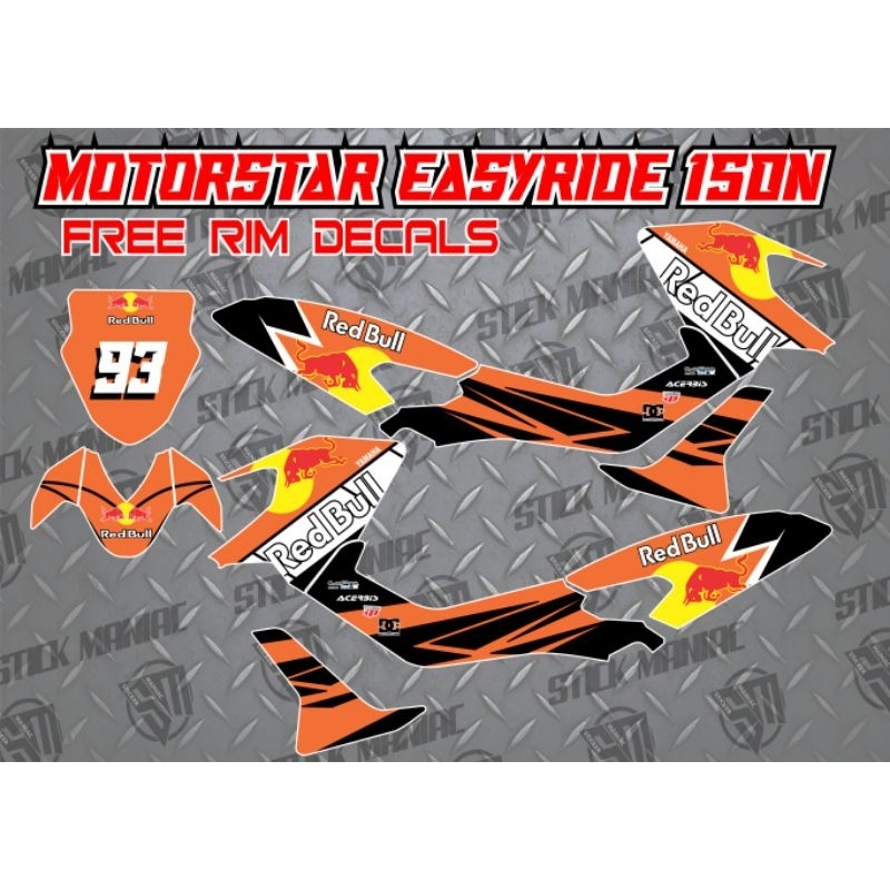 Motorstar Easyride 150n full body decals | Shopee Philippines