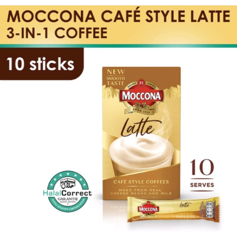 Moccona Latte ( 10 sticks ) | Shopee Philippines