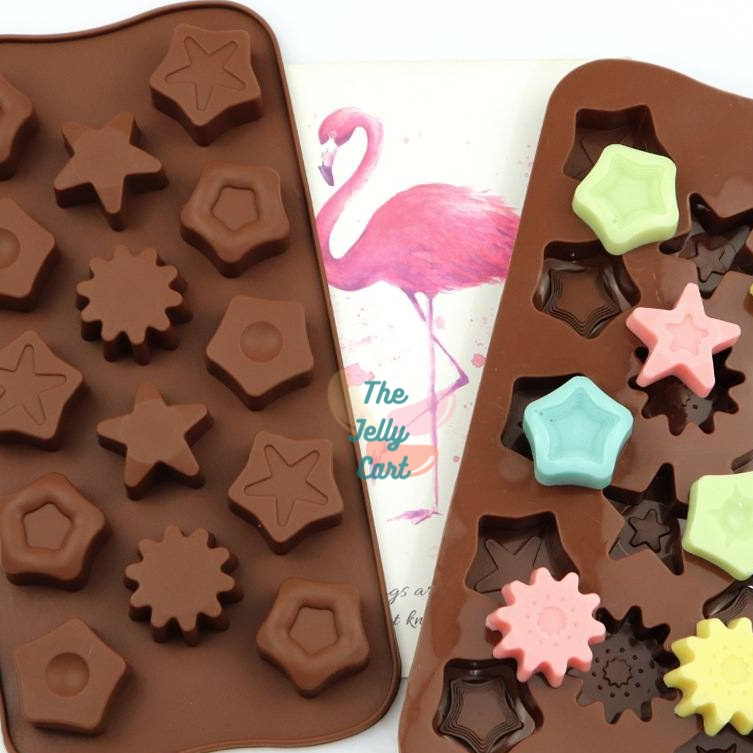 Chocolate Assorted Mini Star Shape DIY Cake Gummy Jelly Candy Star Mold ...