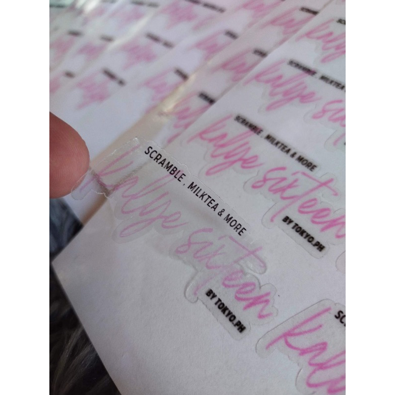 PISO PRINT STICKER ANY LOGO | Shopee Philippines