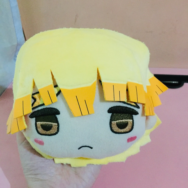 Demon Slayer Zenitsu Face Pouch plush | Shopee Philippines