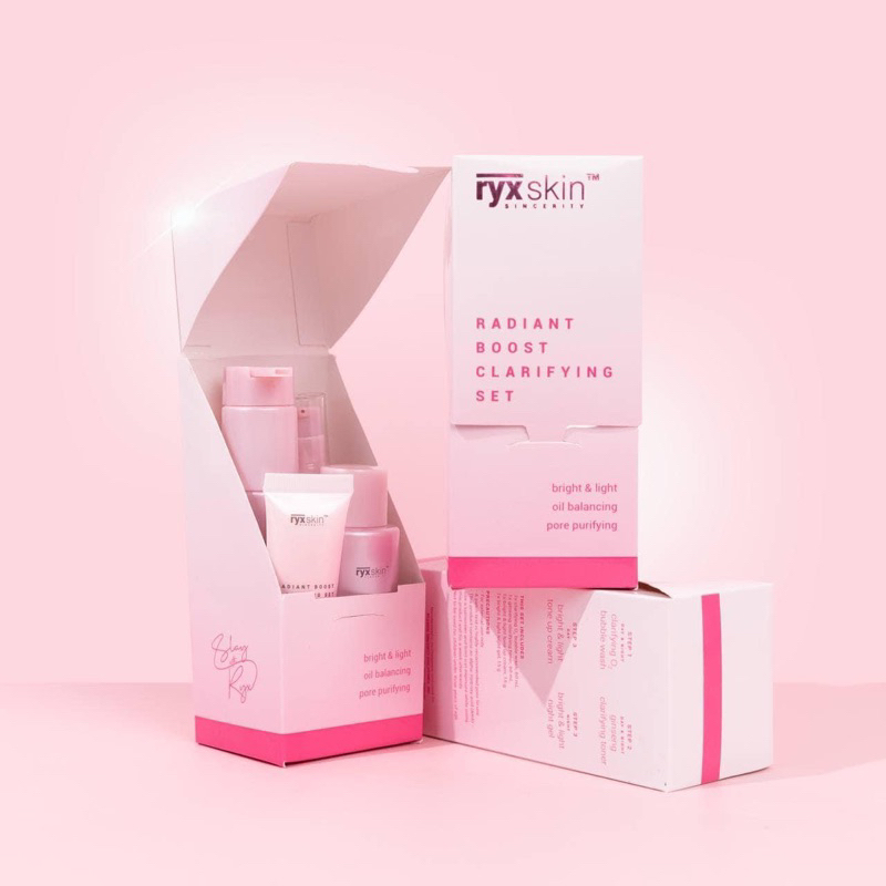ryxskin ryx skin sincerity radiant boost clarifying set tingi 02 bubble ...
