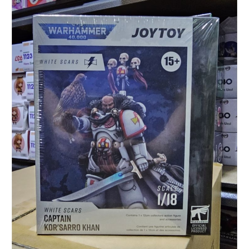 Joytoy Warhammer 40K White Scars Captain Kor'sarro Khan | Shopee ...