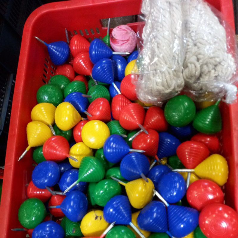 12PCS BIG/20PCS SMALL WOOD/ PLASTIC TURUMPO WITH 1PACK SMALL TALI ...