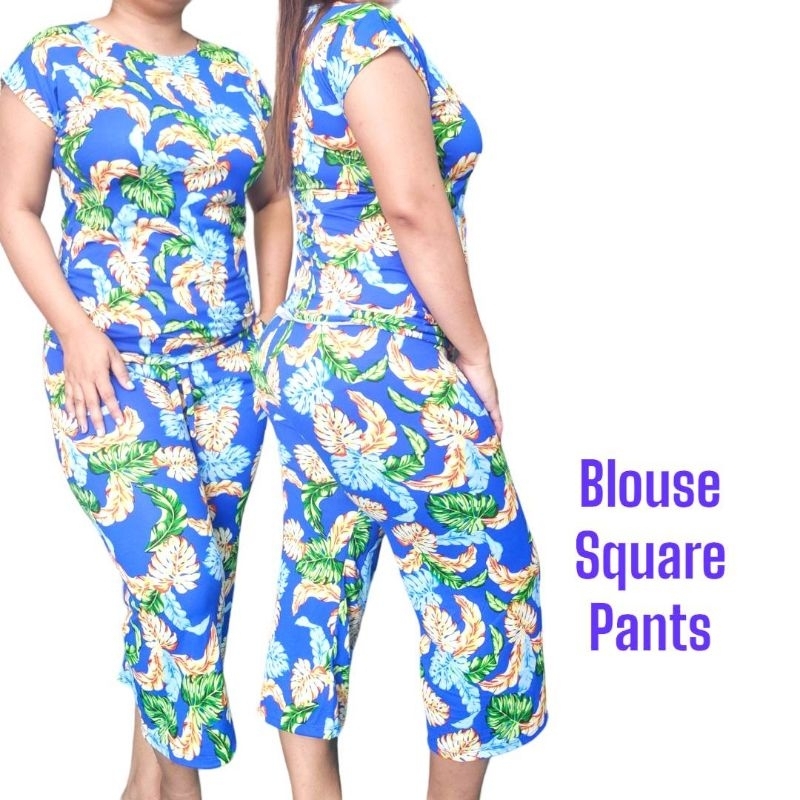 Terno Blouse and Square Pants ADULT | Shopee Philippines