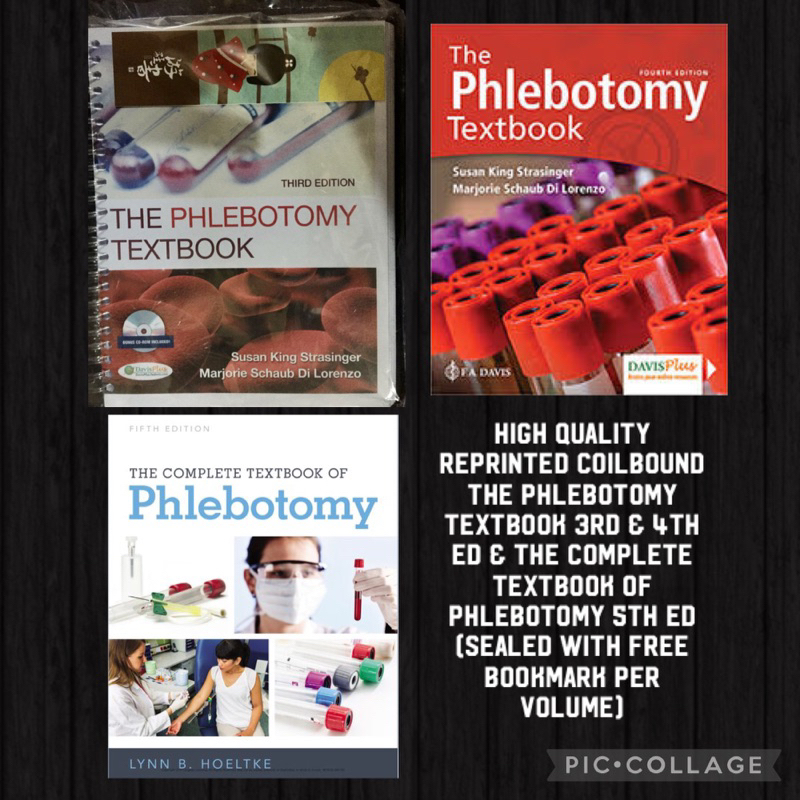 SALE Strasinger The Phlebotomy Textbook 3rd 4th ed & Hoeltke The ...