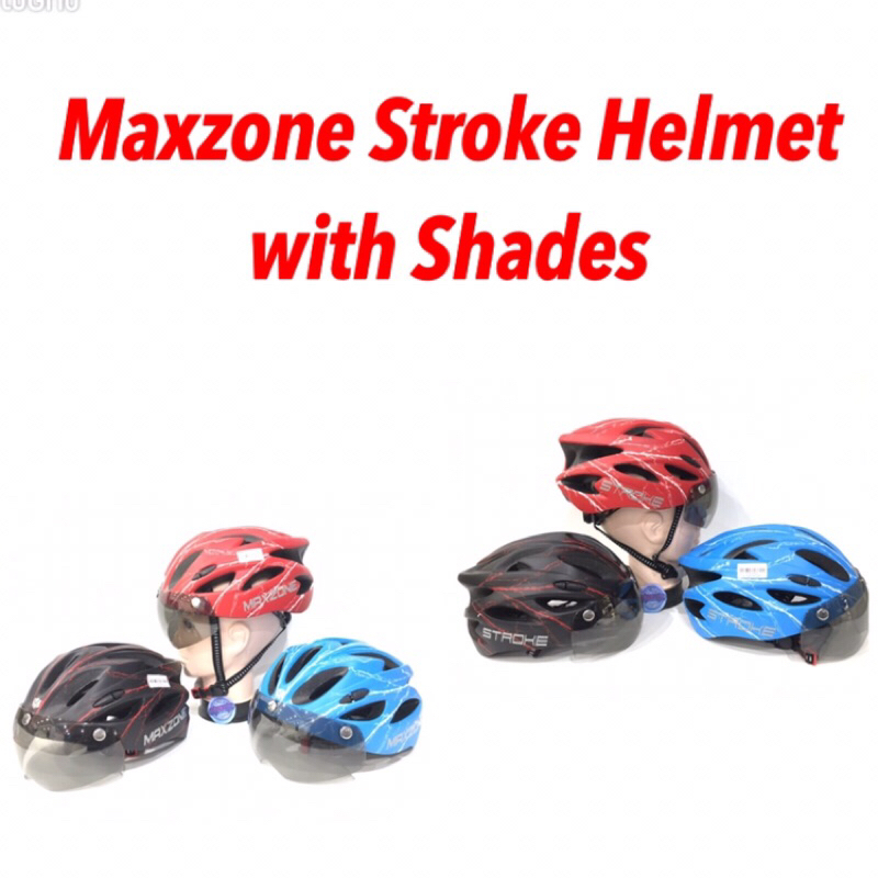 Maxzone Stroke Helmet with Shades | Shopee Philippines