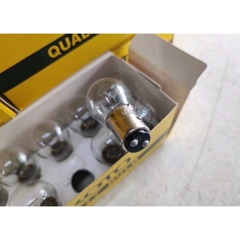 S25 bulb tail light bulb 1box Makoto clear double contact 1box For 10 ...
