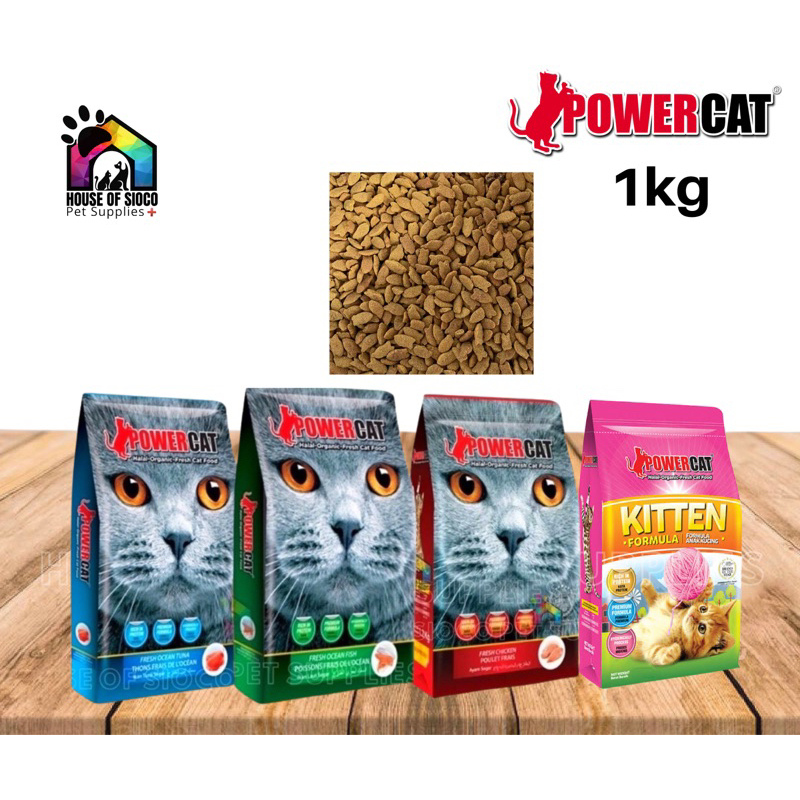 Powercat Adult & Kitten Dry Cat Food 1kg | Shopee Philippines