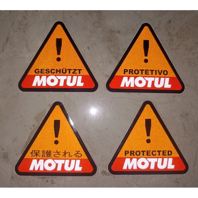 Motul Protected 2 pcs Stickers Standard/Holo/Reflectorized | Shopee ...