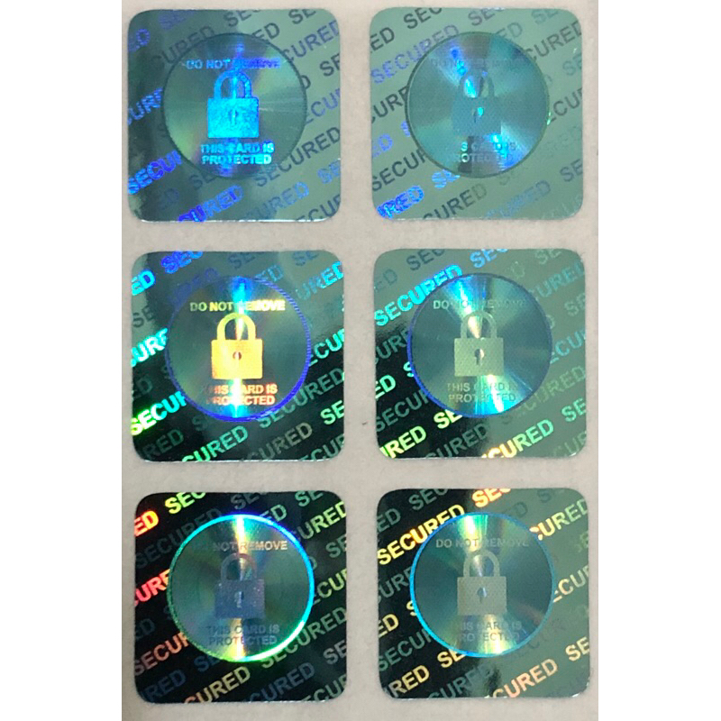 CVV Anti Theft Hologram Sticker Cover For Credit Or Debit Cards ...