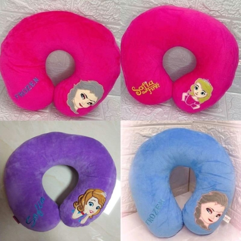 Disney Princess Neck Pillow Frozen Elsa Sofia The First | Shopee ...
