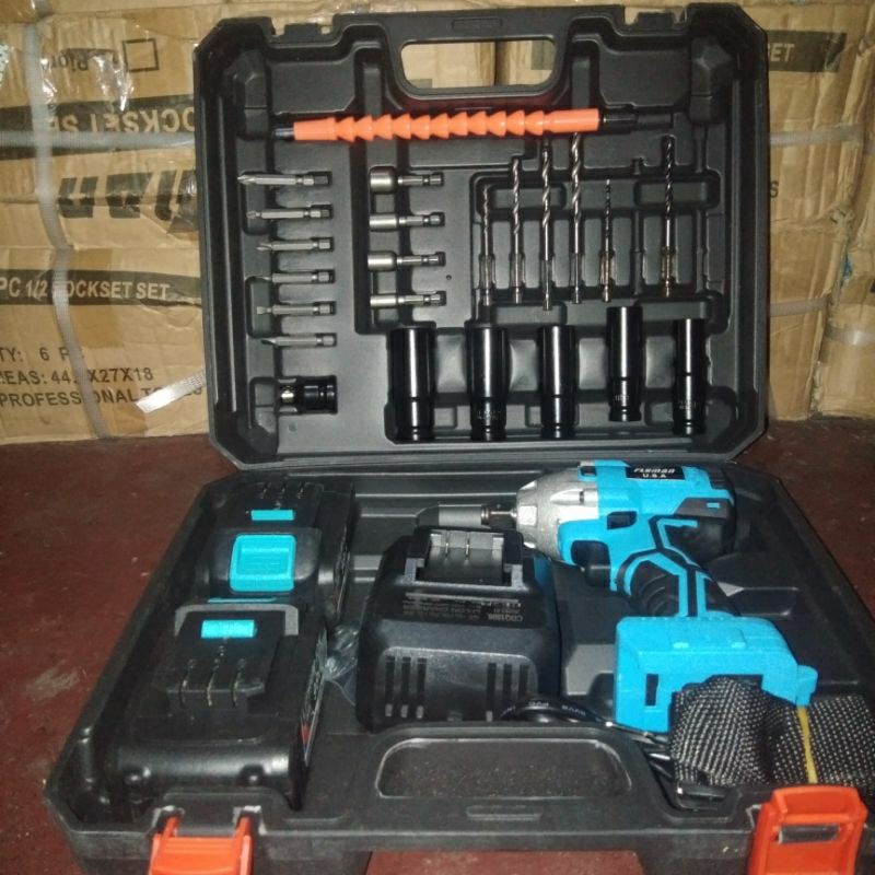 30pcs impact wrench cordless brushless original flyman | Shopee Philippines