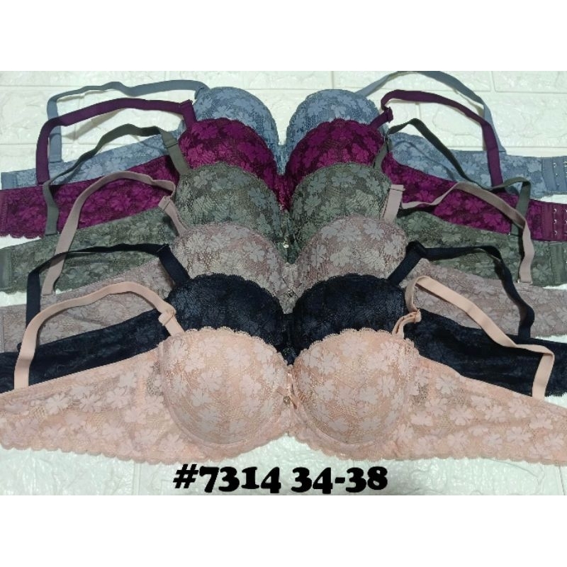 Super padded Lace Triumph bra with wire onhand sizes 34 to 38 | Shopee ...
