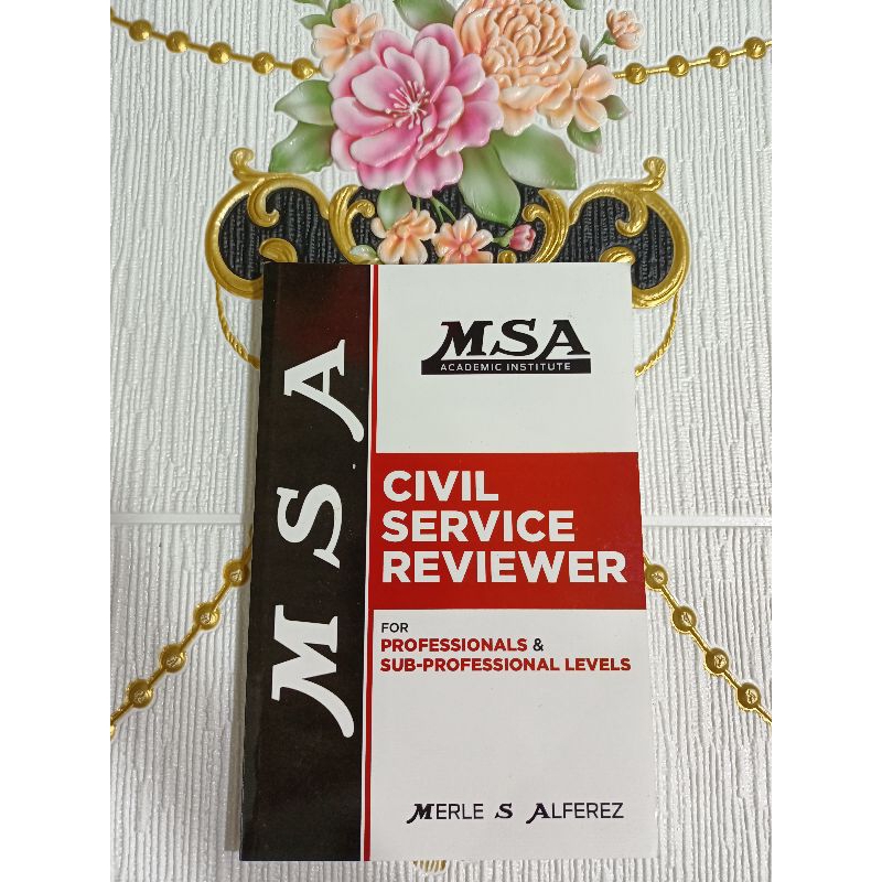 (Authentic) MSA Civil Service Reviewer 2022 edition | Shopee Philippines