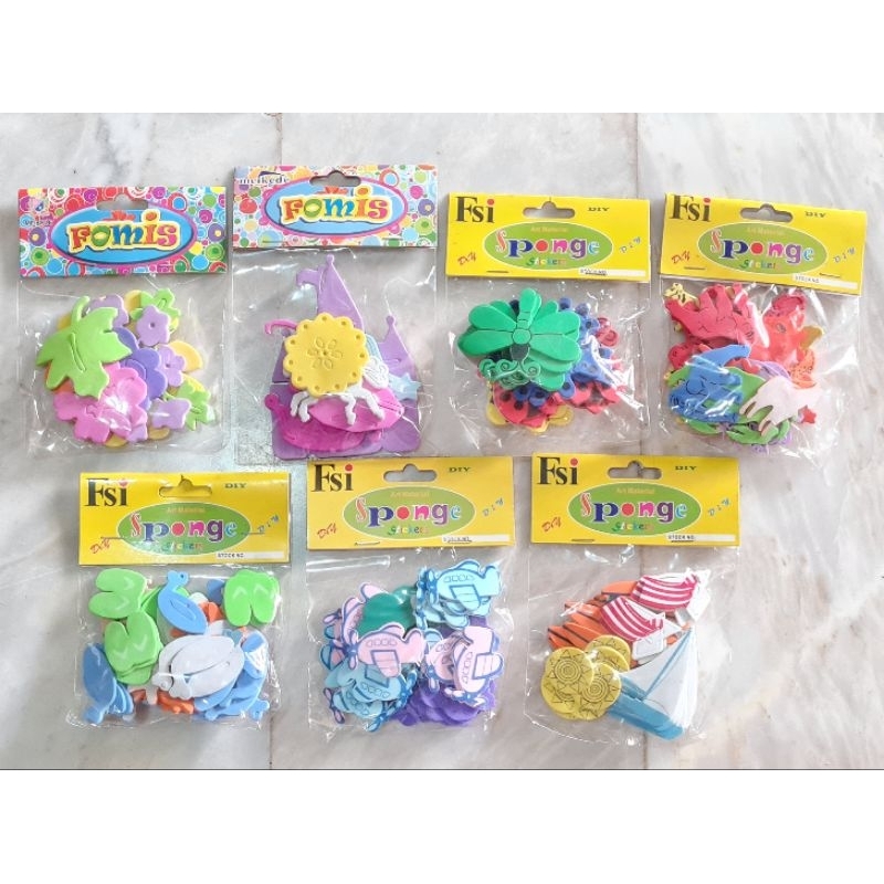 Foamy Stickers Sponge Sticker Designs DIY Scrapbook Project Arts ...